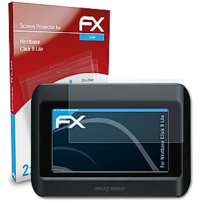 atFoliX Screen Protection Film compatible with Nextbase Click 9 Lite Screen Protector, ultra-clear FX Protective Film (2X)