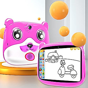 Tablet Laptop, Android 5.1 Tablet 7 Inch, 2GB RAM 16GB Storage, 0.3MP+2MP Dual Camera,1280x800 IPS HD Display Screen, Wi-Fi Bluetooth 3000mAh, Holiday Gift for Family (Pink)