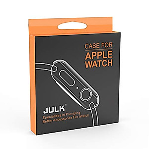 [2-Pack] Julk 40mm Case for Apple Watch Series 6 / SE / Series 5 / Series 4 Screen Protector, Overall Protective Case TPU HD Ultra-Thin Cover for iWatch, Transparent
