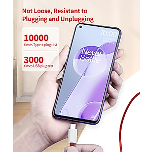 WNIEYO 10Pro/10R/10 80W SuperVooc Charger, Compatible with OnePlus 6T/6 Pro/6/5T/5 Pro, USB-C Fast Charging Cable 3.3FT