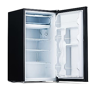 NewAir 3.3 Cu. Ft. Compact Mini Refrigerator with Freezer in Gray, Can Dispenser and Energy Star, Perfect for Dorm Rooms, Bedrooms, Home Offices, and RV Vans