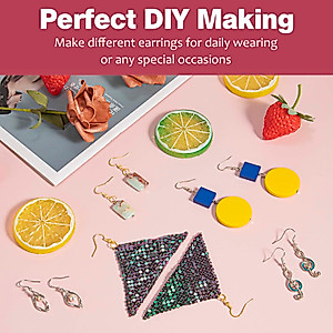 Hypoallergenic Earring Hooks, 600 Pcs Earring Making Supplies Kit with Earring Hooks, Jump Rings and Earring Backs for Jewelry Making (Silver and Gold)