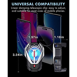 ACEDAYS Phone Cooler, Phone Cooling Fan with Semi-Conductor Cooling Chip, Universal Cellphone Radiator for Tiktok Live Streaming, Outdoor Vlog, Mobile Gaming.