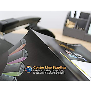 Bostitch Office No-Jam Booklet Stapler, 20 Sheets, Easy Book Binding, Black (B440SB)