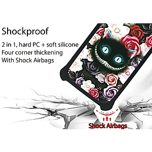 jioeuinly Case for Moto Thinkphone Case Compatible with Motorola Thinkphone Phone Case Cover [with Tempered Glass Screen Protector][Hard PC + Soft Silicone][Ring Support] [Luminous Effect] YGH-LZM