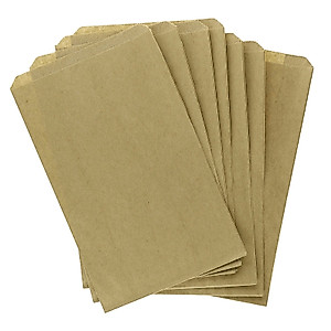 5"x7.5" - 200 Count - Flat Brown Kraft Paper Bags by Flexicore Packaging®, Shopping, Mechandise, Party, Gift Bags