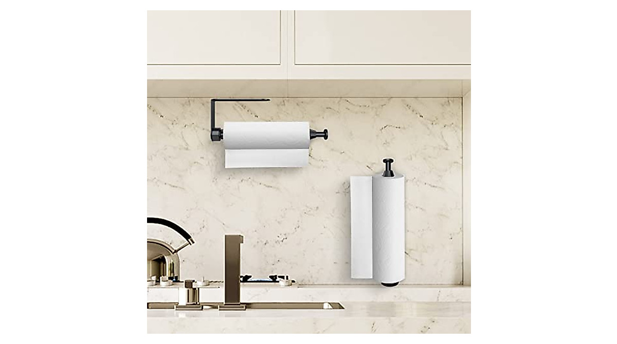 Single-Handed Paper Towel Holder for Kitchen & Bathroom