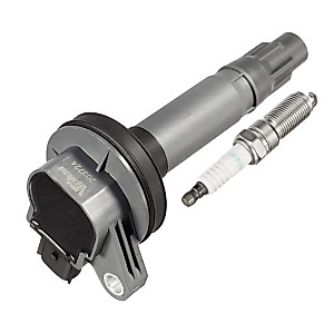 Vplus Set of 6 Ignition Coils Pack UF553 7T4Z-12029-E & Spark Plugs 5019 LTR5GP Compatible with Ford Flex Taurus Edge Lincoln MKS MKT MKZ MKX Mercury Sable 3.5L 3.7L V6