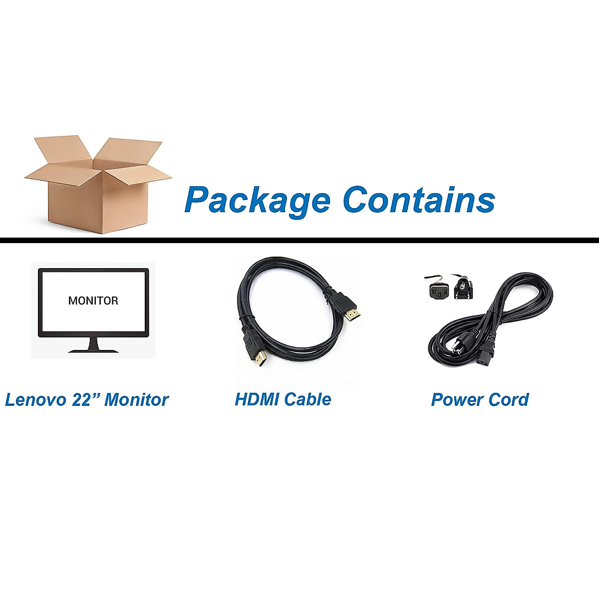 Lenovo ThinkVision T2254p LED Backlit 22 inch Anti-Glare Monitor, VGA, HDMI, Display Port, 5ms Response Time, 16.7 Million Colors, 170 Degree Viewing Angle, 1050p at 60 Hz (Renewed)