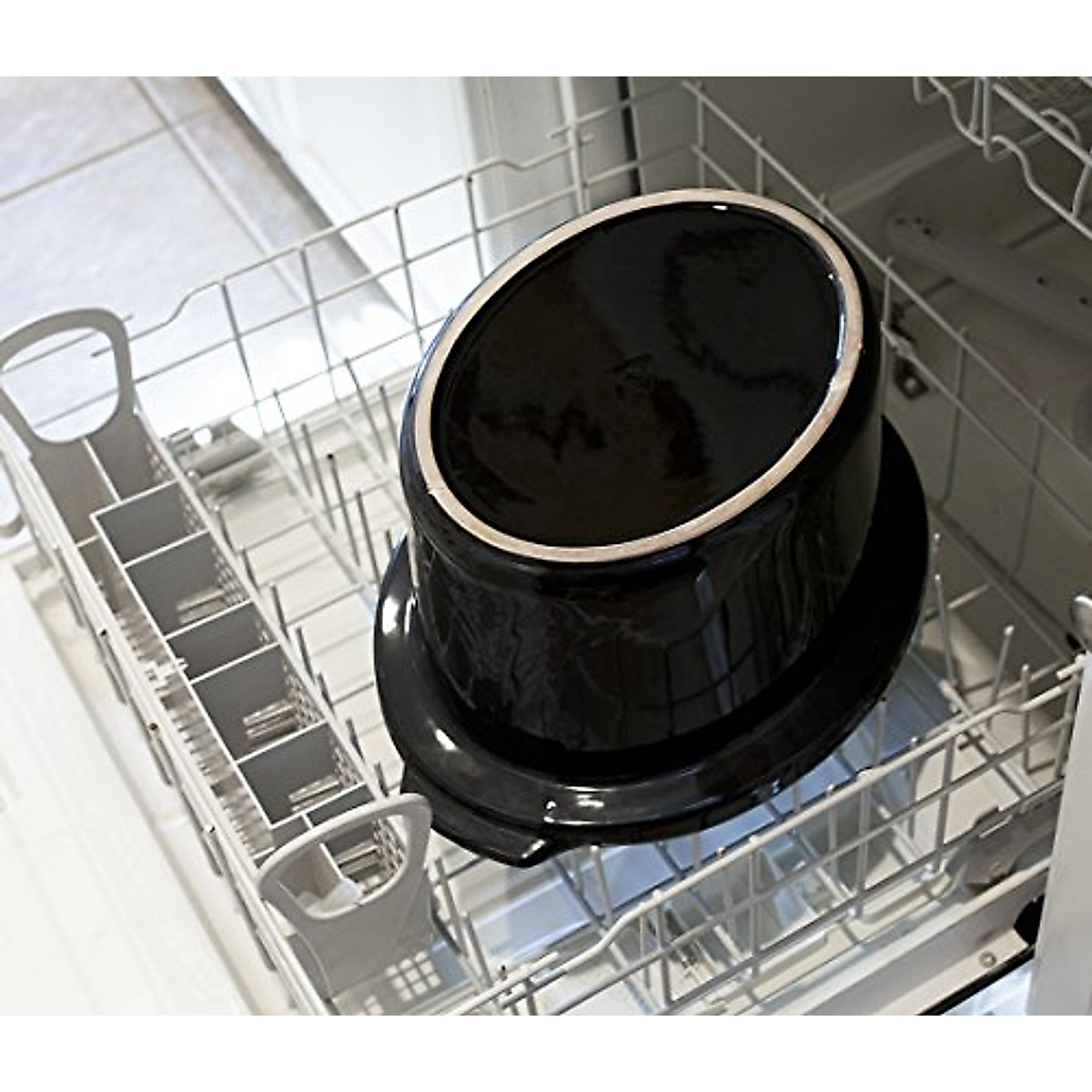 Elite Gourmet MST-900RXT Electric Ceramic XL Jumbo Slow Cooker, Adjustable Temp, Entrees, Sauces, Stews & Dips, Dishwasher Safe Glass Lid & Crock, 8.5 Quart, Metallic Red