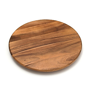 Lipper International Acacia Wood 18-Inch Lazy Susan Kitchen Turntable