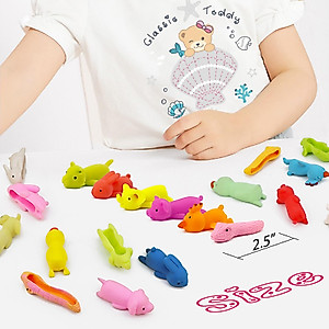 30 Pcs Slingshot Animals Finger Toys, Catapult Toys as Fun as Slingshot Chicken, Cute Shapes, More Colors, Great for Flying Games and Party Favors.