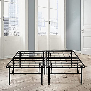 Boyd Sleep Bonus Base Metal Mattress Foundation, 18" Height, Black, California King