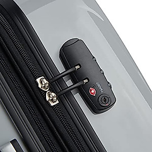 DELSEY Paris Helium Aero Hardside Expandable Luggage with Spinner Wheels, Storm Grey, 2-Piece Set (21/25)