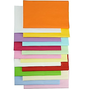 Misscrafts 15pcs Cotton Craft Fabric Bundle 18" x 22" Pre-Cut Quilt Squares Fat Quarters Quilting Fabric for Sewing Crafting Patchwork DIY Scrapbooking 15 Colors