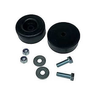 Sellerocity Brand 2 Pack Extreme Heavy Duty Rubber Foot (Feet) Pads Anti Vibration Isolator 1" X 2.5" For Use On Pressure Washers, Generators, Compressors