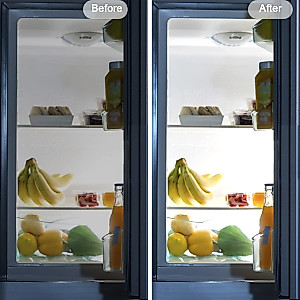 XBOCMY A15 LED Light Bulbs, 40 Watt Equivalent LED Refrigerator Light Bulb, 5W Daylight 5000K, 500 Lumens, Medium Base (E26), Non-Dimmable, A15 Appliance Bulb, 2-Pack