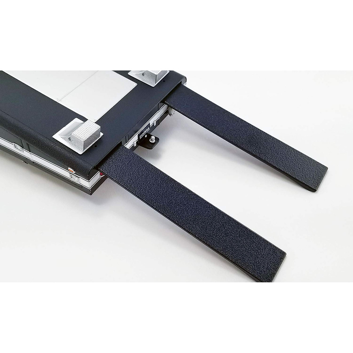 1970 Ford F-350 Ramp Truck Dark Blue with White Stripes Cobra Powered by Ford 1/18 Diecast Model Car by ACME A1801405