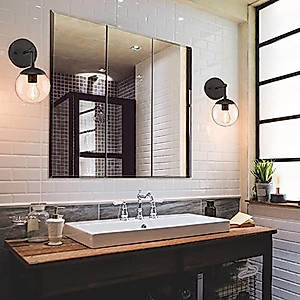 Design House 597492 Cyprus Fully Assembled Frameless Mirrored Tri-View Surface or Recessed Mount Bathroom Medicine Cabinet, 30.4 x 30.1