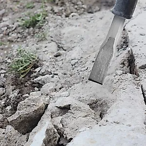 HighFree 11 Pieces SDS Plus Rotary Hammer Drill Bits Set Including Chisels Bits and Carbide Tip Twist Drill Point Bits for Brick, Cement and Concrete Demolition