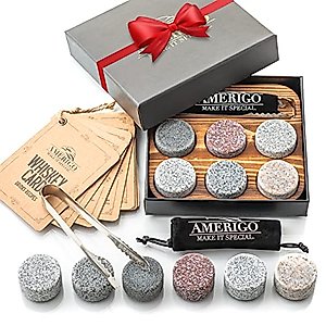 Gifts for Men Dad, Christmas Stocking Stuffers, Whiskey Stones, Unique Gift for Father, Birthday Ideas for Him Boyfriend Husband Grandpa, Cool Gadgets Presents
