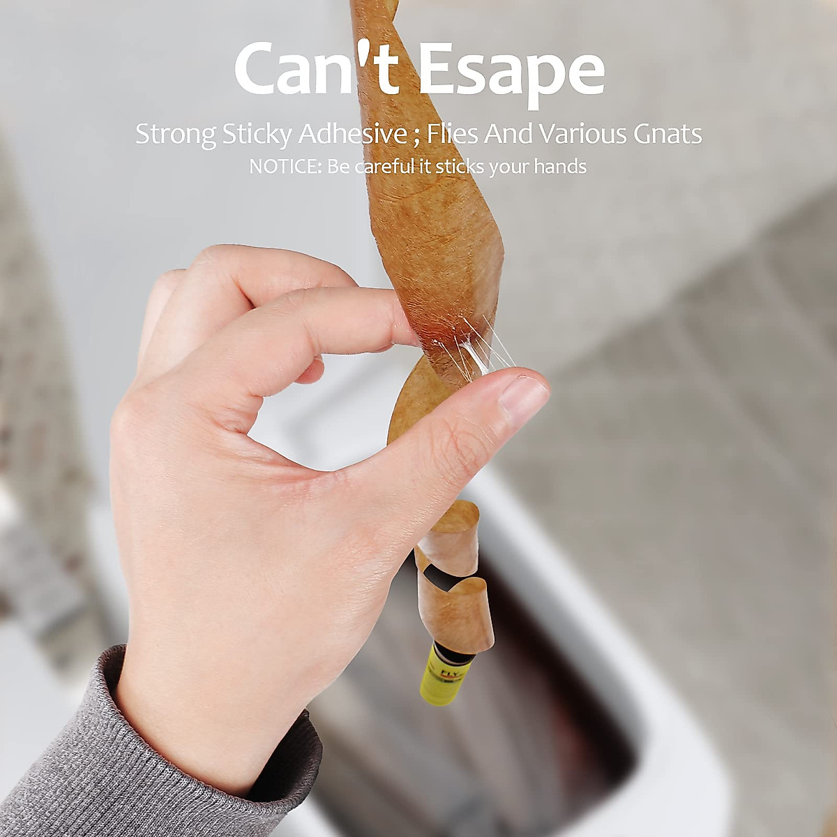 Fly Traps for Indoors Outdoor, Fly Paper Strips Sticky Hanging, Fruit Fly Strips,Fly Tape Catcher Ribbon, Fruit Fly Gnat Trap Killer Fly Traps for Inside Home(35 Pack)