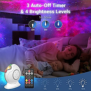AIRSEE Star Projector Galaxy Light, Cordless Adjustable LED Laser Galaxy Projector with Remote Control & Timer, Magnetic Night Light Projector Valentine's Gifts for Party, Gaming Room, Bedroom Decor