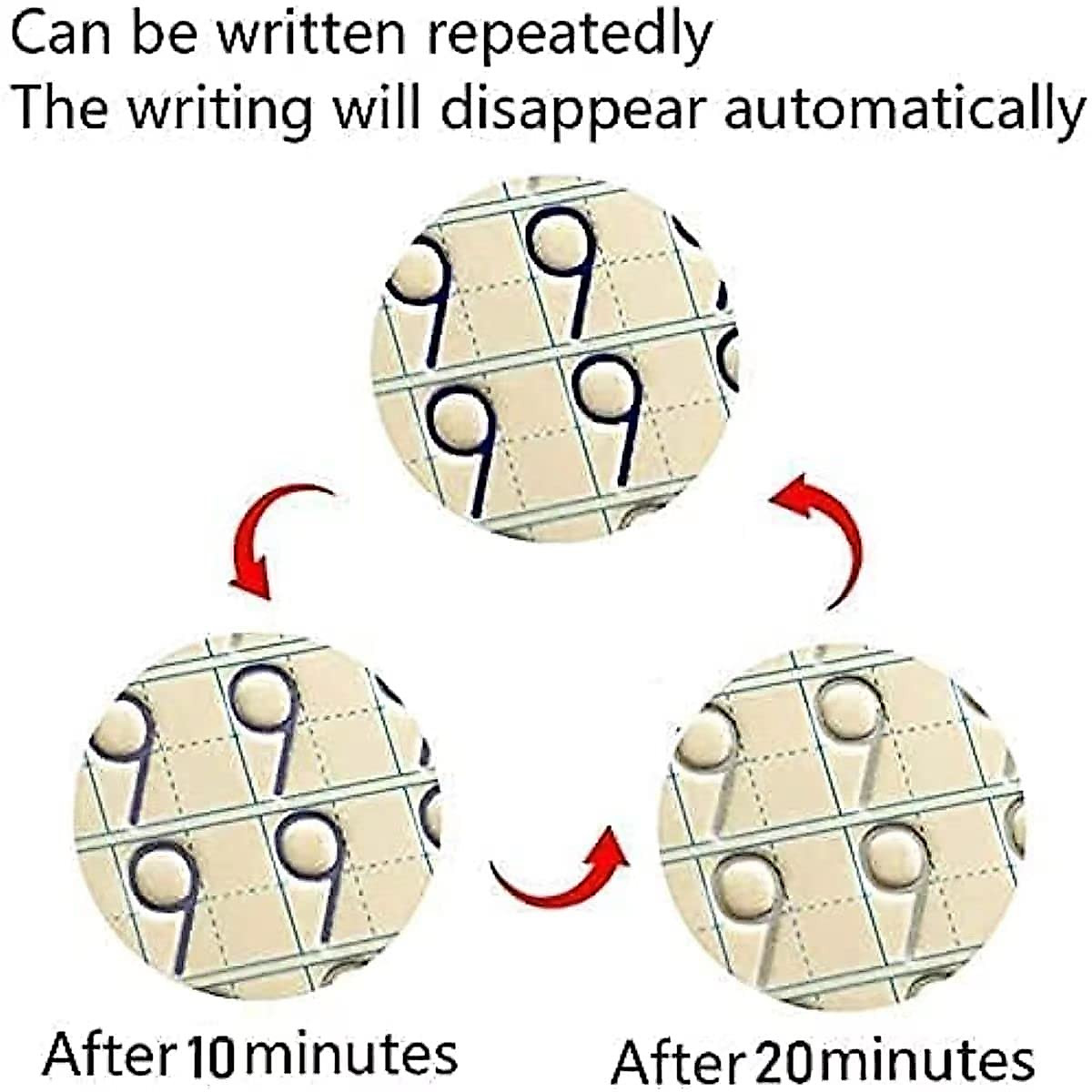 Magical Handwriting Workbooks Practice Copybook, Magic Calligraphy That Can Be Reused Handwriting Copybook Tracing Book (A4+Enlarged 4books+Pens)