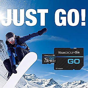 TEAMGROUP GO Card 512GB Micro SDXC UHS-I U3 V30 4K for GoPro & Drone & Action Cameras High Speed Flash Memory Card with Adapter for Outdoor, Sports, 4K Shooting, Nintendo-Switch TGUSDX512GU303