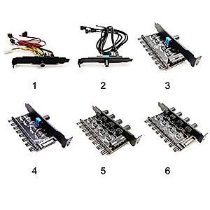 EKDJKK 12V Chassis Fan Hub CPU Cooling, Cooling Fan Hub, Computer CPU Cooling Fans, Adapter Chassis Fan and CPU Fan Hub PC Fan Controller, 3 Pin 4 Pin to 8 Pin CPU Power Adapter