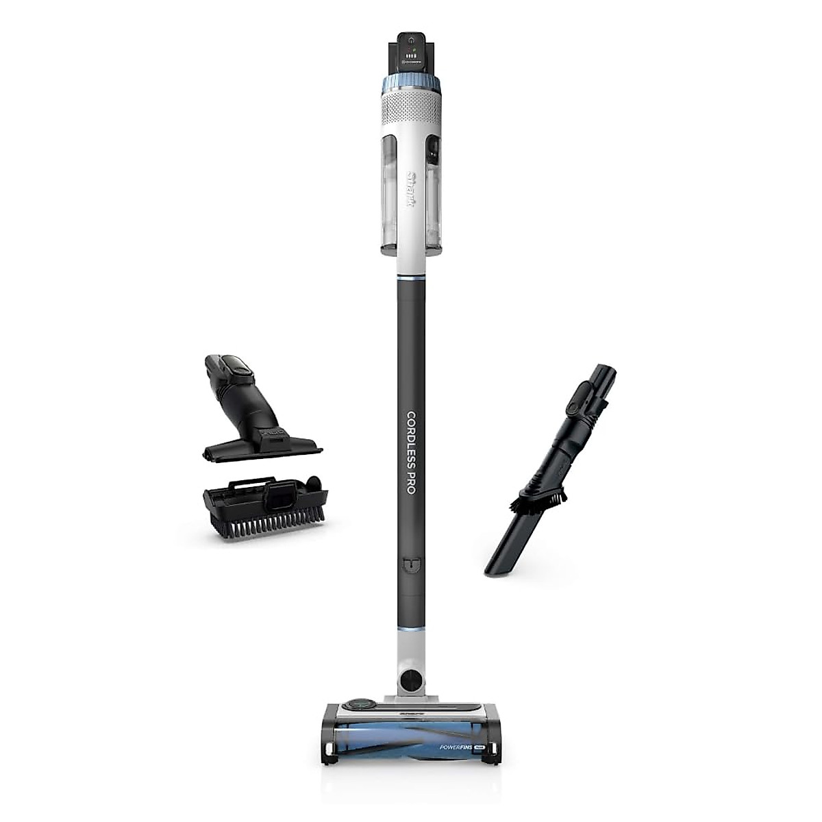 Shark IZ562H Cordless Pro Vacuum with Clean Sense IQ and Odor Neutralizer, PowerFins Plus Brushroll, Includes Duster Crevice & Pet Tool, Up to 40 Minute Runtime, Light Blue, Without MultiFLEX