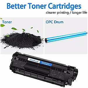 NineLeaf Compatible Toner Cartridge Replacement for Canon 104 CRG104 FX-9 FX-10 to use with D420 D480 MF4150 MF4350D MF4270 MF4380dn Printer(2 Black)