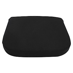 Alera ALECGC511 16.5 in. x 15.75 in. x 2.75 in. Cooling Gel Memory Foam Seat Cushion with Non-Slip Cover - Black