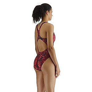 TYR Women's Standard Durafast Lite Maxfit Swimsuit, Diploria Red, 36