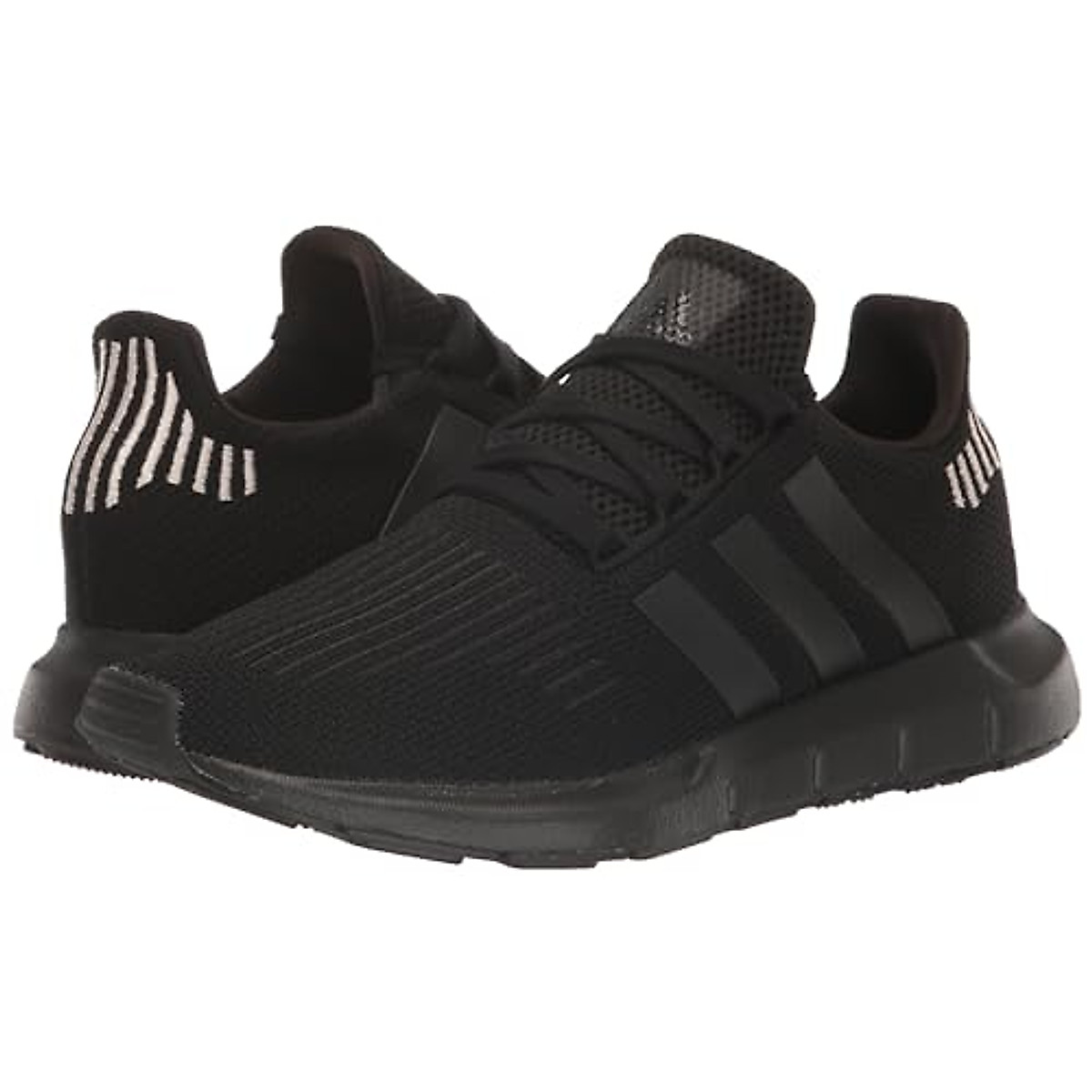 adidas Women's Swift Run Sneaker, Core Black/Core Black/Wonder Quartz, 9
