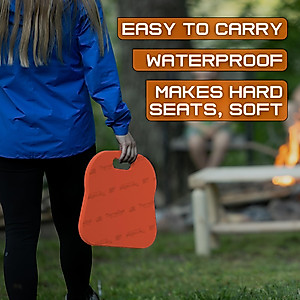 Northeast Products Therm-A-SEAT Sport Cushion Stadium Seat Pad, Orange, 13"x14"x.75"