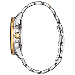 Citizen Men's Classic Calendrier Eco-Drive Watch, Moonphase Indicator, Month, Day and Date, Two Tone/Blue Dial