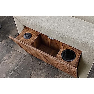 Devion Furniture Enzo Sleeper Sofa for Living Room, Apartment, Dorm Sofabed Sectional, Light Gray