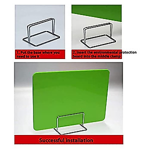 Office Desk Bezel Desk Partition Acrylic Screen Board Desktop Partition Board Exam Bezel Mobile Screen Clip (Color : Matte Transparent, Size : 30 * 50cm)