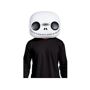 Disguise Jack Skellington Pop! Mask, Funko The Nightmare Before Christmas Mask Costume Accessory, Pumpkin King Inspired Half Mask for All Ages, Regular fit, Oversize look