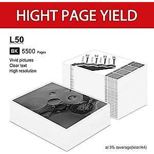 L50 Toner Cartridge: Replacement for Canon L50 Toner imageClass D660 D661 D680 D760 D761 D780 D860 D861 D880 Printer Toner, 1 Pack Black | L-50 (6812A001)