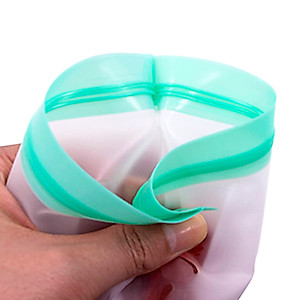 Leak-Proof Zip-Lock Bags | Storage Bags for Fruits, Vegetables, and Meat | Reusable Zip Lock Bags | Silicone Food Storage Bags | Zipper Bag | Set of 6 Bags (2 Small, 2 Medium, and 2 Large)