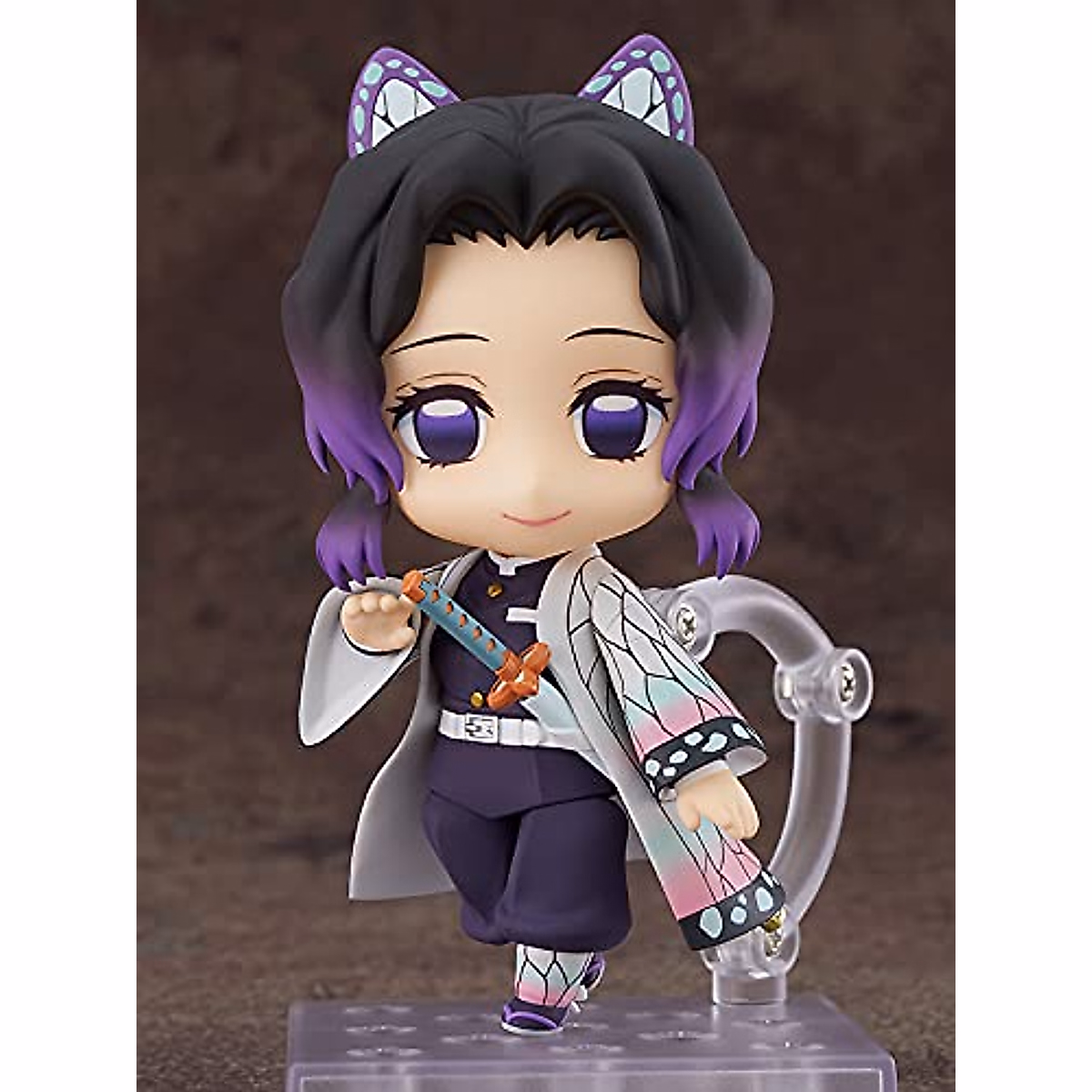 Good Smile Demon Slayer: Kimetsu no Yaiba Shinobu Kocho Nendoroid Action Figure, Multicolor