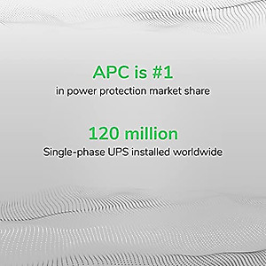 APC UPS Battery Backup Surge Protector, BE650G1 Surge Protector with Battery Backup, Dataline Protection, Backup Battery Power Supply