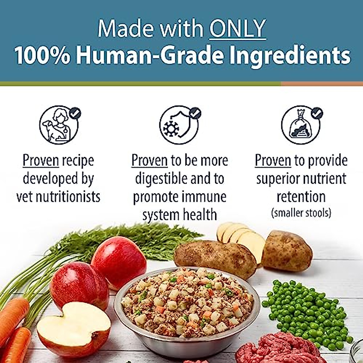 JustFoodForDogs Pantry Fresh Dog Food, Human Grade Beef & Russet Potato (12 Pack)