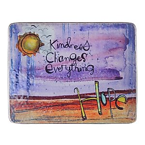 Cathedral Art (Abbey & CA Gift Kindness Changes Everything Art Metal Plaque, Silver