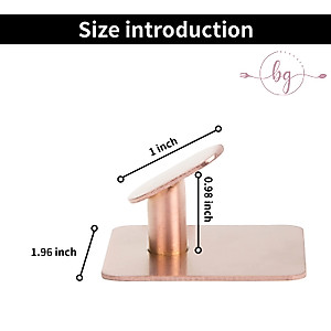 BLAGAIN Wall Hooks Coat Hook, Stainless Steel Adhesive Hooks Heavy Duty Sticky,Waterproof & Rustproof Towel Hooks Stick on Bathroom or Kitchen, 4-Pack, Rose Gold