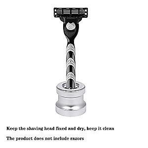 Hushnow Men's Shaving Razor Stand Holder,​Stability Safety Razor Base Stand