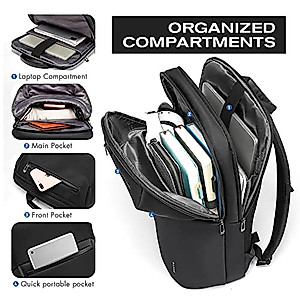 BANGE Laptop Backpack for 15.6 Inch,Slim Business Backpacks,Lightweight Fashion Work Backpack for Men and Women