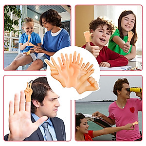 Tiny Hands,20Pcs Miniature Little Hands Realistic Design Funny Mini Hands for Fingers Gifts Prank Gag Party Favors